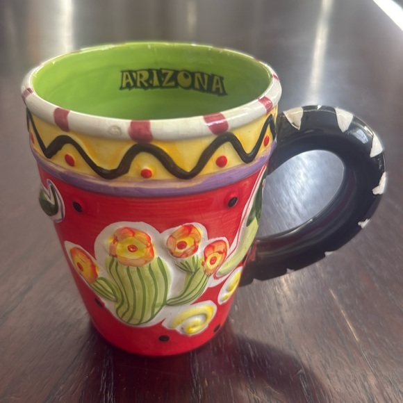 Dining | 3d Unique Vintage Arizona Coffee Tea Mug Desert Cactus Chili ...